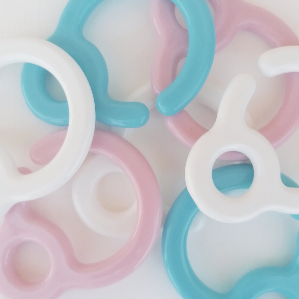 Argolas de plástico, várias cores — Armazém das Manualidades